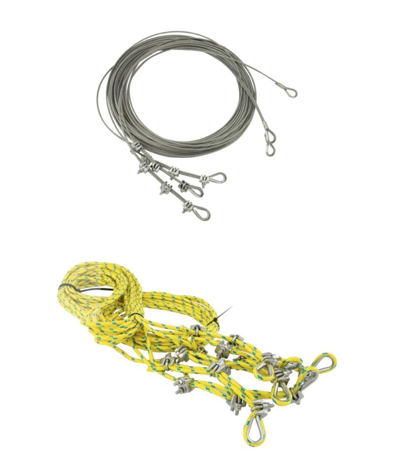 Non-conductive & Stainless Steel Guy Kits - Variable Lengths