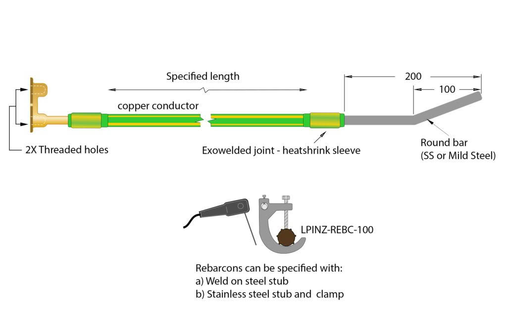 Rebarcon (Wricon Alternative) Earthing System for Structures